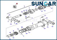 China Sealing Kit 707-99-37710 7079937710 Boom Cylinder Service Kit Fits For PC75R-2 PW75R-2 Komatsu Parts for sale