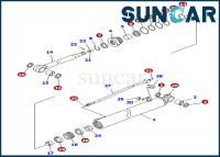China 707-98-35310 7079835310 Arm Cylinder Seal Kit Fits For PC78US-8 PC78MR-6 PC88MR-6 Komatsu Inner Parts for sale