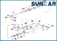 China 707-98-36700 7079836700 Boom Sealing Kit Hydraulic Cylinder For PC78MR-6 PC78US-6 Models Komatsu for sale