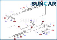 China Komatsu 707-98-26720 7079826720 Bucket Seal Repair Kit Hydraulic Cylinder For PC78MR-6 PC78US-8 Excavator for sale