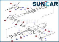 China 707-98-36720 Arm Sealing Kit 7079836720 PC78UU-6 PC78UU-8 Komatsu Cylinder Seal Repair Kits for sale