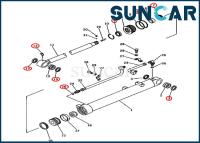China PC80-1 Arm Service Kit Repair Kits For 20X-63-66300 20X6366300 Komatsu Hydraulic Cylinder for sale