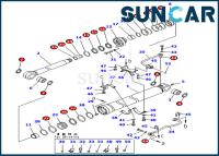 China 707-99-69540 7079969540 Bucket Seal Kit Hydraulic Cylinder Fits For Komatsu PC800-8 PC850-8 PC800LC-8 for sale
