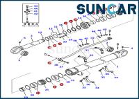 China 7079976390 Arm Oil Seal Kit 707-99-76390 Cylinder Seal Repair Kit For PC800-8E0 PC800LC-8E0 Komatsu for sale