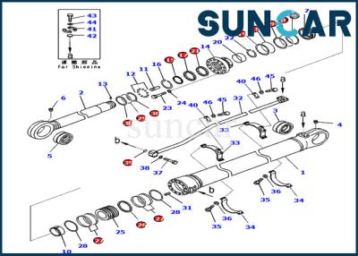 China 7079976390 Arm Oil Seal Kit 707-99-76390 Cylinder Seal Repair Kit For PC800-8E0 PC800LC-8E0 Komatsu for sale