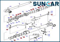 China 721-98-00920 7219800920 Boom Cylinder Seal Kit for Komatsu Excavator PC800SE-8E0 for sale