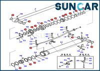 China 721-98-00930 7219800930 Arm Cylinder Oil Seal Kit Wear Resistance PC800SE-8E0 Komatsu Repair Kits for sale