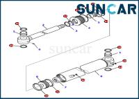 China 707-98-35320 7079835320 Boom Swing Cylinder Service Kits For Models PC80MR-3 PC80MR-5 Komatsu Inner Parts for sale