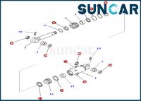 China Blade Cylinder Seal Kit 707-98-42720 7079842720 For PC88MR-10 Excavator Komatsu Inner Parts for sale