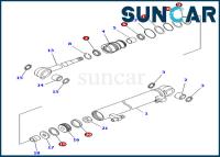 China Excavator Sealing Kit 707-98-03030 7079803030 PC02-1 Komatsu Boom Cylinder Seal Repair Kits for sale