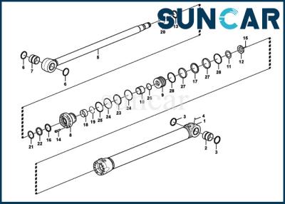 China Service Kits VOE14516933 VOE 14516933 Boom Cylinder Seal Repair Kit For SUNCARVO.L.VO EC140D Heavy Equipment for sale
