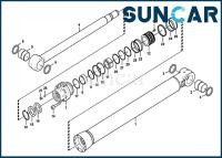 China VOE14612140 14612140 Bucket Sealing Kit EC700B EC750D SUNCARVO.L.VO Hydraulic Cylinder Repair Seal Kit for sale