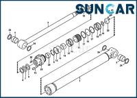 China EC700B SUNCARVO.L.VO VOE14618213 VOE 14618213 Dipper Arm Cylinder Seal Kit Replacement Service Kits for sale