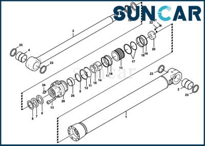 China VOE14589336 Boom Cylinder Service Kit VOE 14589336 EC700B EC700C SUNCARVO.L.VO Seal Kits for sale