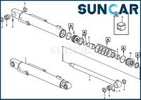 China EC27C SUNCARVO.L.VO 15077572 Boom Cylinder Repair Seal Kit VOE15077572 Excavator Service Kit Parts for sale