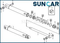 China Excavator Oil Seal Kit VOE15078210 VOE 15078210 Bucket Repair Kits Hydraulic Cylinder For SUNCARVO.L.VO EC27C for sale