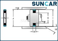 China SPGN Piston Seal Hydraulic Cylinder Compact Seals for sale