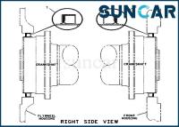 China 436-1479 Rear Crankshaft Oil Seal Fits For C.A.T Excavator 3508C for sale