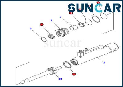 China D275A-5 D275A-2 Komatsu Cylinder Seal Kits 707-98-11020 for sale