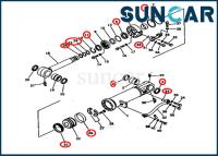 China SUNCAR Seal Replacement Kit 707-99-64405 7079964405 For D275A-2 Komatsu for sale