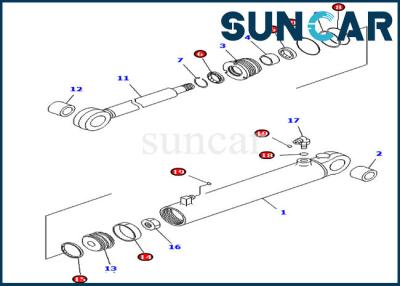 China D37EX-21 Komatsu Hydraulic Cylinder Rebuild Kits 707-98-24720 for sale