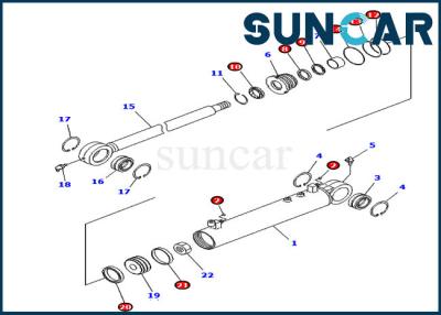 China 707-99-14930 Angle Cylinder Seal Repair Kit D31PX-21A Komatsu Replacement Kits for sale