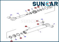 China 707-99-24660 7079924660 Ripper Cylinder Seal Kit Fits Komatsu Bulldozer D31EX-21A D31PX-21A D37EX-21A for sale