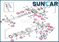 China 707-99-74430 7079974430 Ripper Lift Hydraulic Cylinder Seal Kits For Dozer D375A-5D Komatsu for sale
