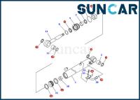 China 707-98-03590 Service Kit Komatsu Bucket Cylinder Seal Kit Fits PC09-1 Excavator repair Parts for sale
