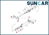 China 707-98-11060 Komatsu Excavator Arm Cylinder Seal Kits For PC08UU-1 Model Replacement for sale