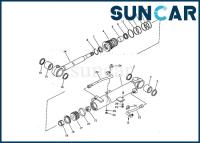 China 707-98-12270 Boom Cylinder Seal Kit Komatsu Excavator PC07-2 Model Inner Parts Service Kit for sale