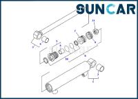 China YM172186-72580 Komatsu Service Kit PC09FR-1 Equipment Models Bucket Cylinder Seal Kit for sale
