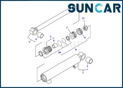 China YM172186-72580 Komatsu Service Kit PC09FR-1 Equipment Models Bucket Cylinder Seal Kit for sale