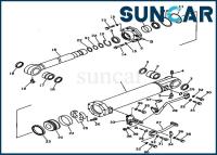China Wear Resistance 707-99-74100 Komatsu Ripper Sealing Kit Tilt Cylinder Repair Kits for sale