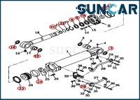 China 707-99-74110 7079974110 Ripper Tilt Cylinder Seal Kits For Komatsu D375A-3D Bulldozer for sale