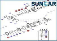 China Pitch Dozer 707-99-81020 Komatsu Replacement Cylinder Seal Kits Blade Tilt Service Kit for sale