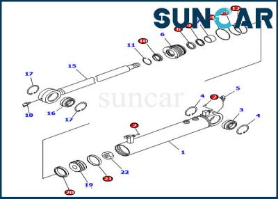China 707-99-24930 Komatsu Angle Cylinder Kits Overseas Version Bulldozer Seal Repair Kit for sale