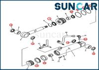 China 707-98-34510 7079834510 Cylinder Sealing Kit Replacement Kits For D40PF-5 Komatsu for sale