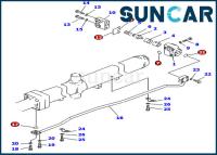 China 707-99-67430 Blade Lift Sealing Kit Cylinder Service Kit Fits D475A-3 D475A-2 Komatsu for sale