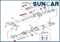China 707-99-84040 Blade Tilt Seal Repair Kit D475A-2 D475A-3 Komatsu L.H. Cylinder Service Kit for sale