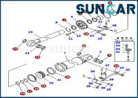 China D475A-5E0 Tilt Cylinder Seal Repair Kit 707-99-77620 Komatsu Hydraulic Replacement Kits for sale