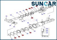 China Dozer Sealing 707-99-84050 Blade Tilt Cylinder Seal Kits D475A-5 Komatsu Service Kit for sale