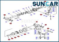 China 707-99-75530 Ripper Lift Cylinder Repair Seal Kits For D475A-5 Komatsu Bulldozer for sale
