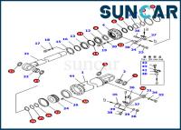 China ISO9001 131-62-05080 Lift Cylinder Seal Repair Kit D50A-16 Dozer Komatsu Replacement Kits for sale