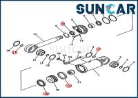 China 707-98-53410 Tilt Seal Kit Hydraulic Cylinder Repair Kits Fits D53A-18 D53P-18 Komatsu for sale