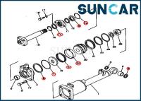 China Tilt Cylinder Sealing Kit 130-63-05050 ISO9001 Repair Kit For D53A-16 D53P-16 Komatsu for sale
