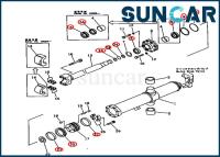 China 707-98-75410 Hydraulic Blade Lift Service Kit D575A-2 Komatsu Cylinder Replacement Kits for sale