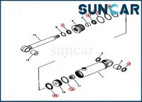 China 707-98-22070 7079822070 Pin Puller Cylinder Seal Kits For D575A-3 D575A-3-M Komatsu for sale