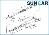 China 707-99-14430 Boom Cylinder Komatsu Service Kit Excavator PC10-7 Inner Parts Sealing Kit for sale