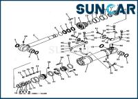 China 707-99-56310 Bottom Cylinder Seal Kit PC1000-1 Komatsu Heavy Machinery Oil Seal Repair Kits for sale